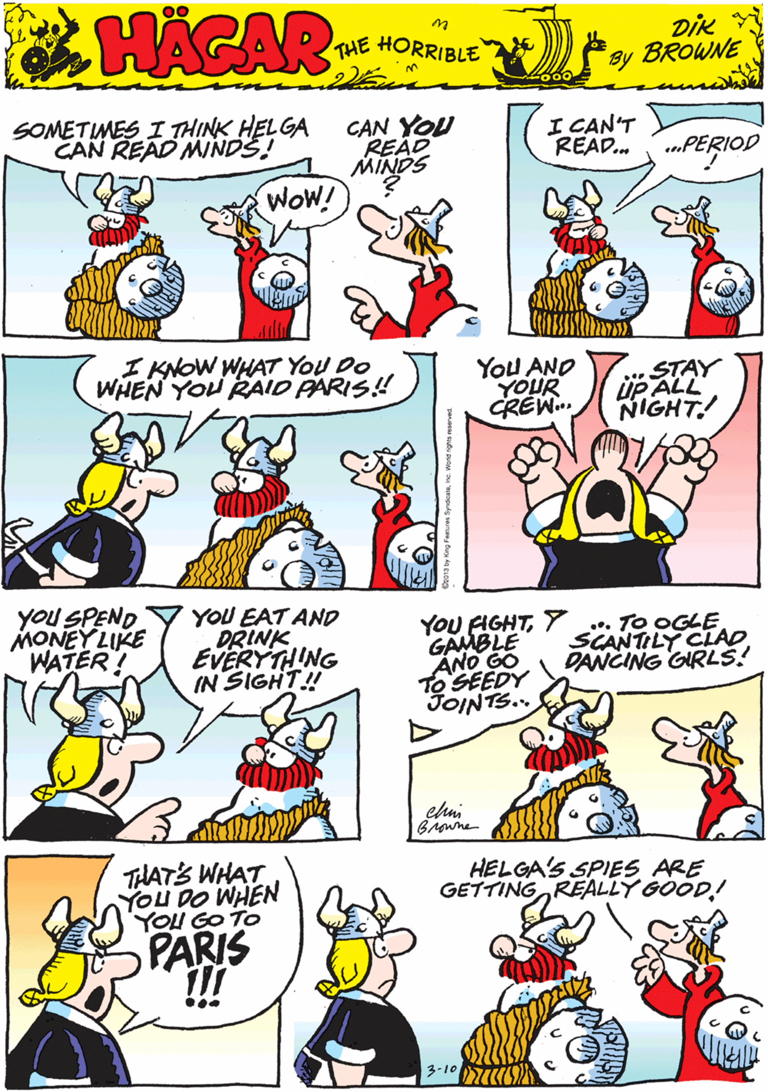 Hagar The Horrible Comic Strip 2013-03-10 | Comics Kingdom