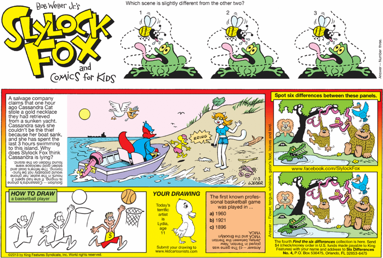 Slylock Fox Comic Strip 2013-11-03 | Comics Kingdom