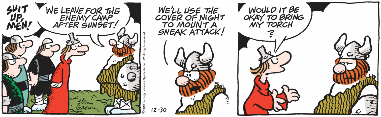 Hagar The Horrible Comic Strip 2013-12-30 | Comics Kingdom