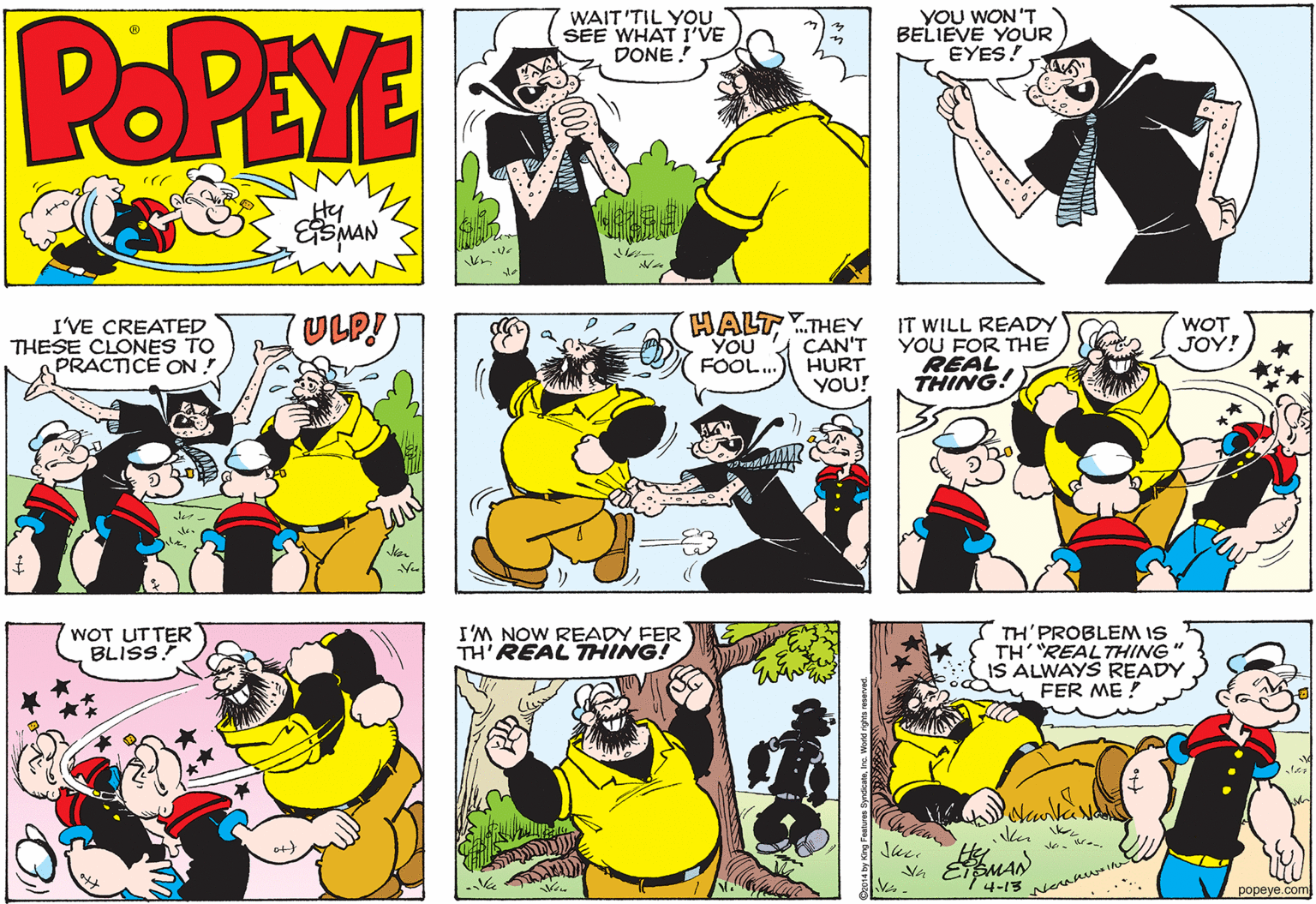 Popeye Comic Strip 2014-04-13 | Comics Kingdom
