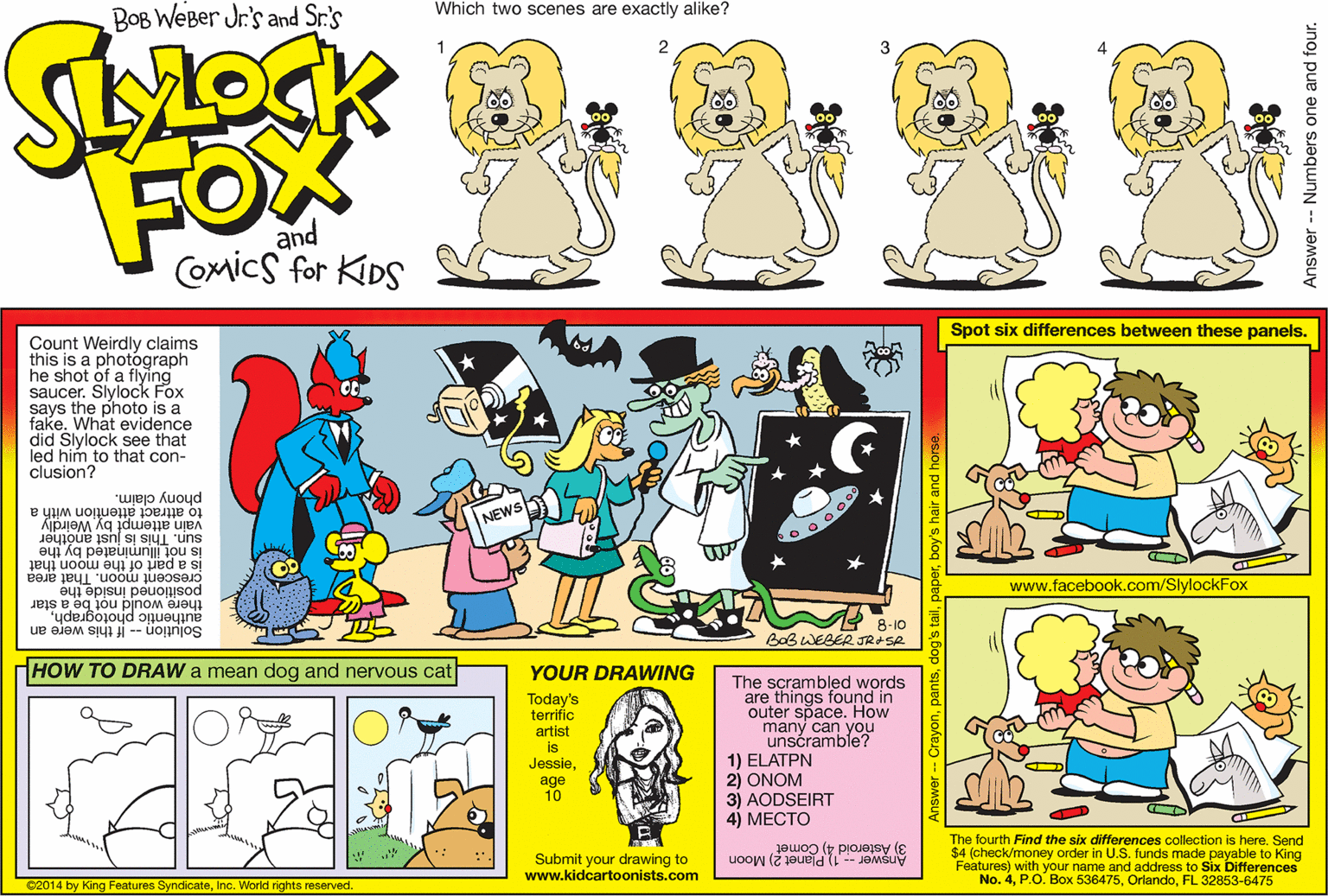 Slylock Fox Comic Strip 2014-08-10 | Comics Kingdom