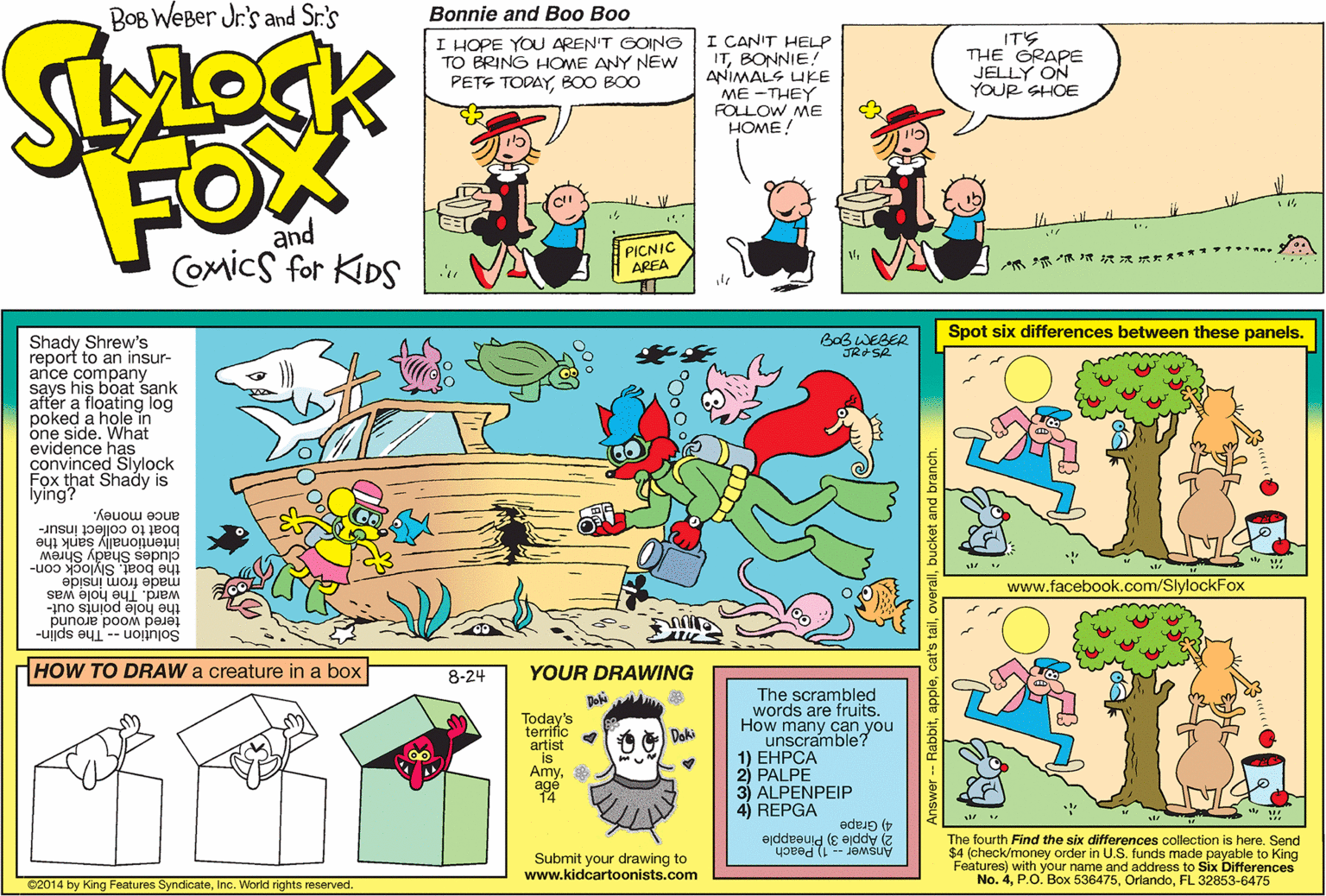 Slylock Fox Comic Strip 2014-08-24 | Comics Kingdom