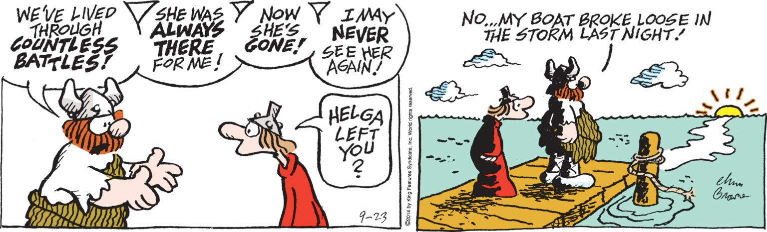 Hagar The Horrible Comic Strip 2014-09-23 | Comics Kingdom