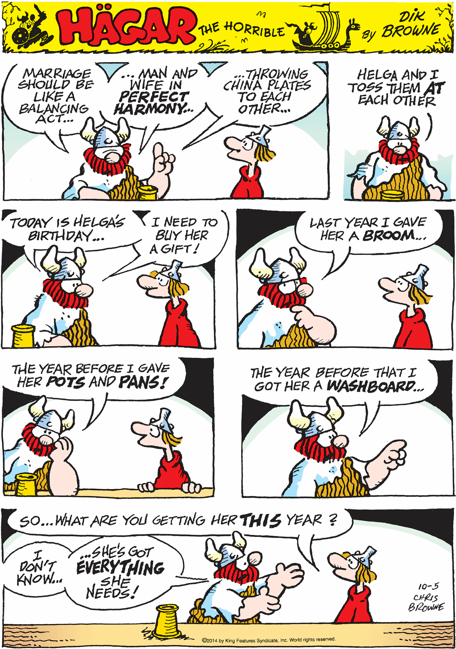 Hagar The Horrible Comic Strip 2014-10-05 | Comics Kingdom