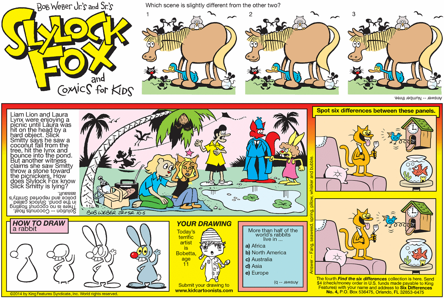 Slylock Fox Comic Strip 2014-10-05 | Comics Kingdom