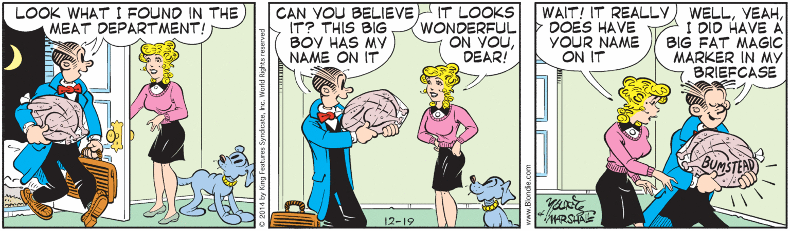 Blondie Comic Strip 2014 12 19 Comics Kingdom