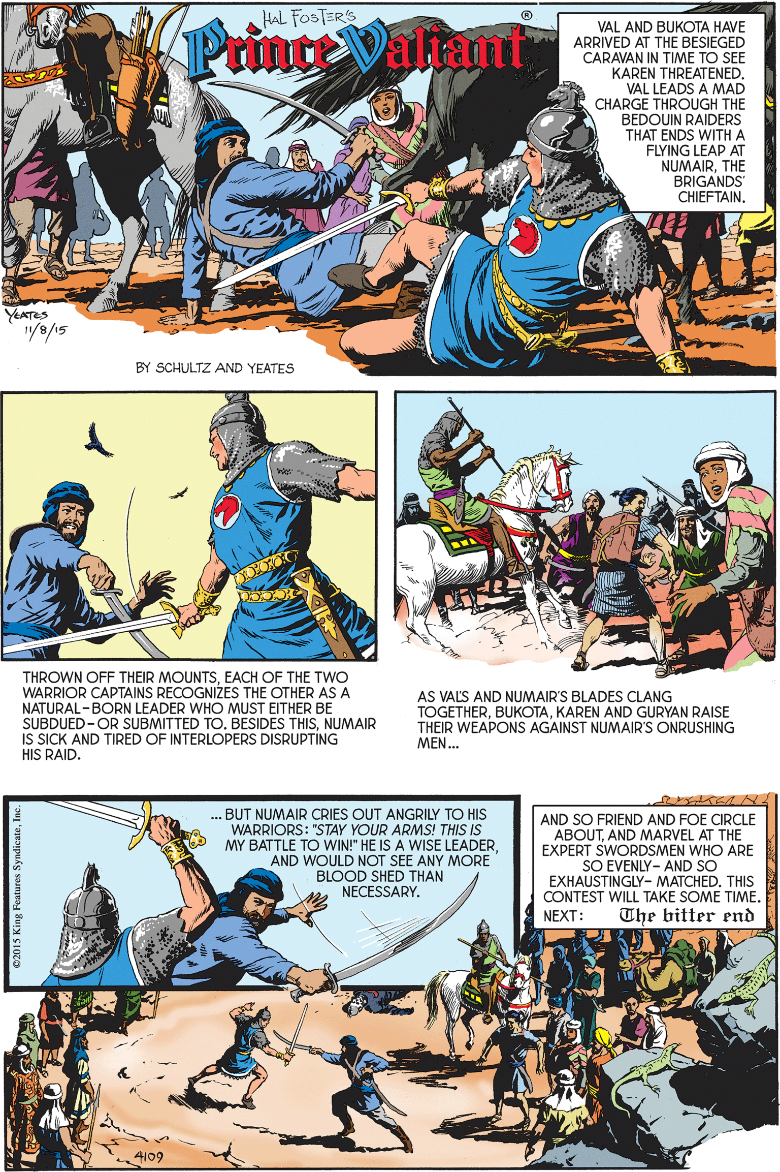 Prince Valiant Comic Strip 2015-11-08 | Comics Kingdom