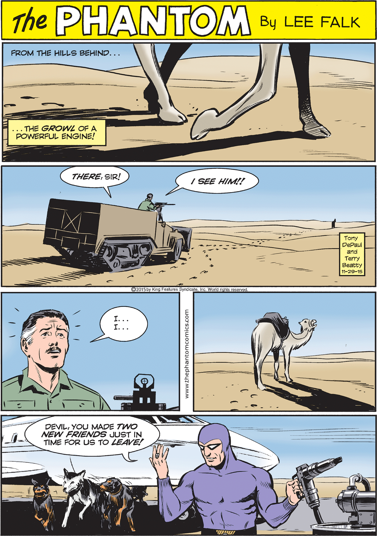 The Phantom Comic Strip 2015-11-29 | Comics Kingdom