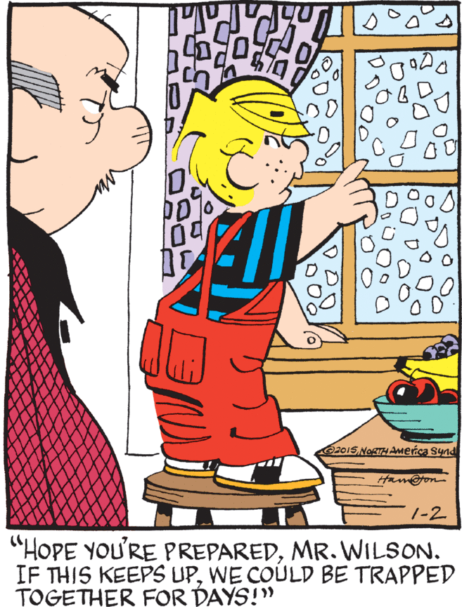 Dennis The Menace Comic Strip 2016-01-02 | Comics Kingdom