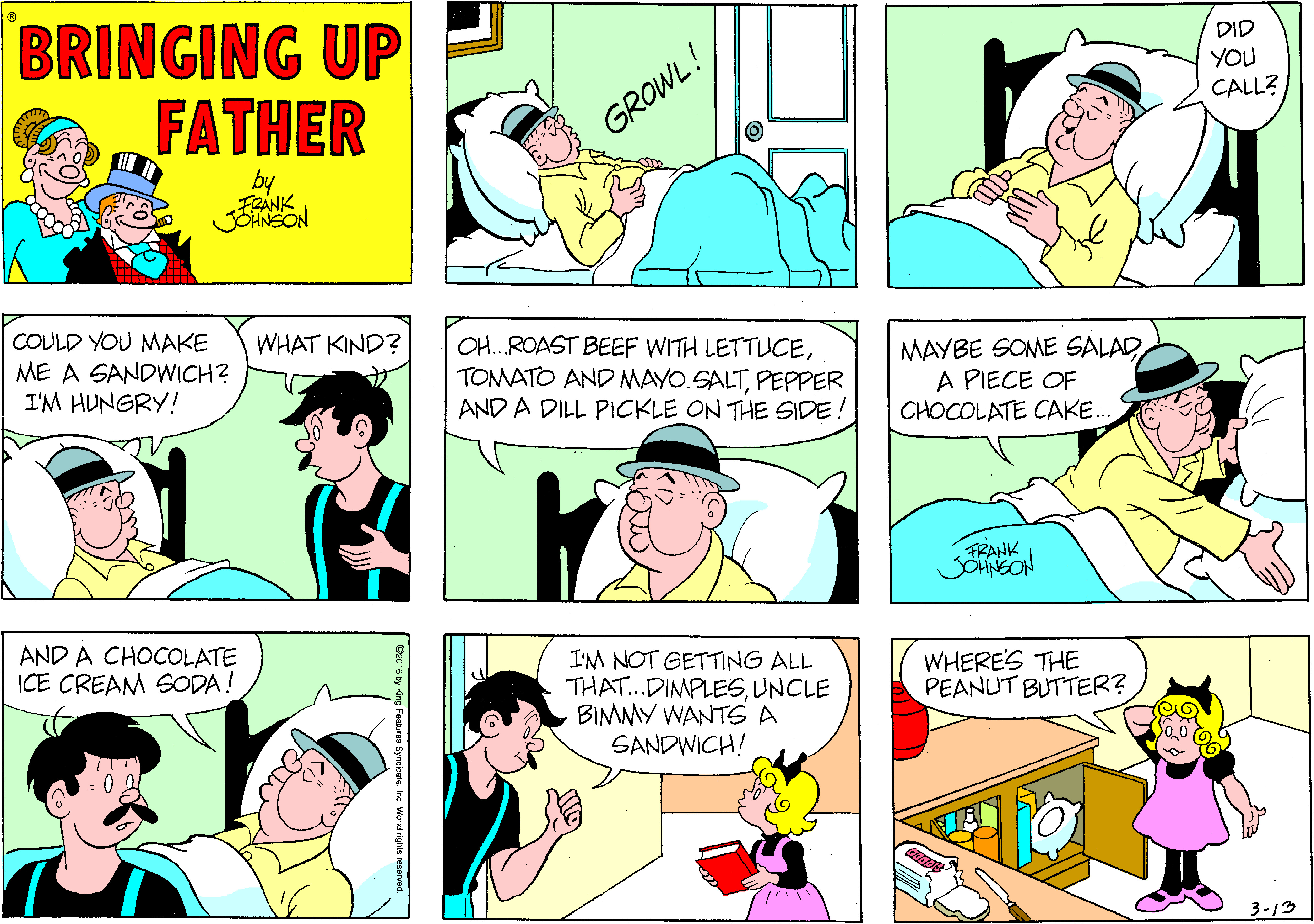 Bringing Up Father Comic Strip 2016-03-13 | Comics Kingdom