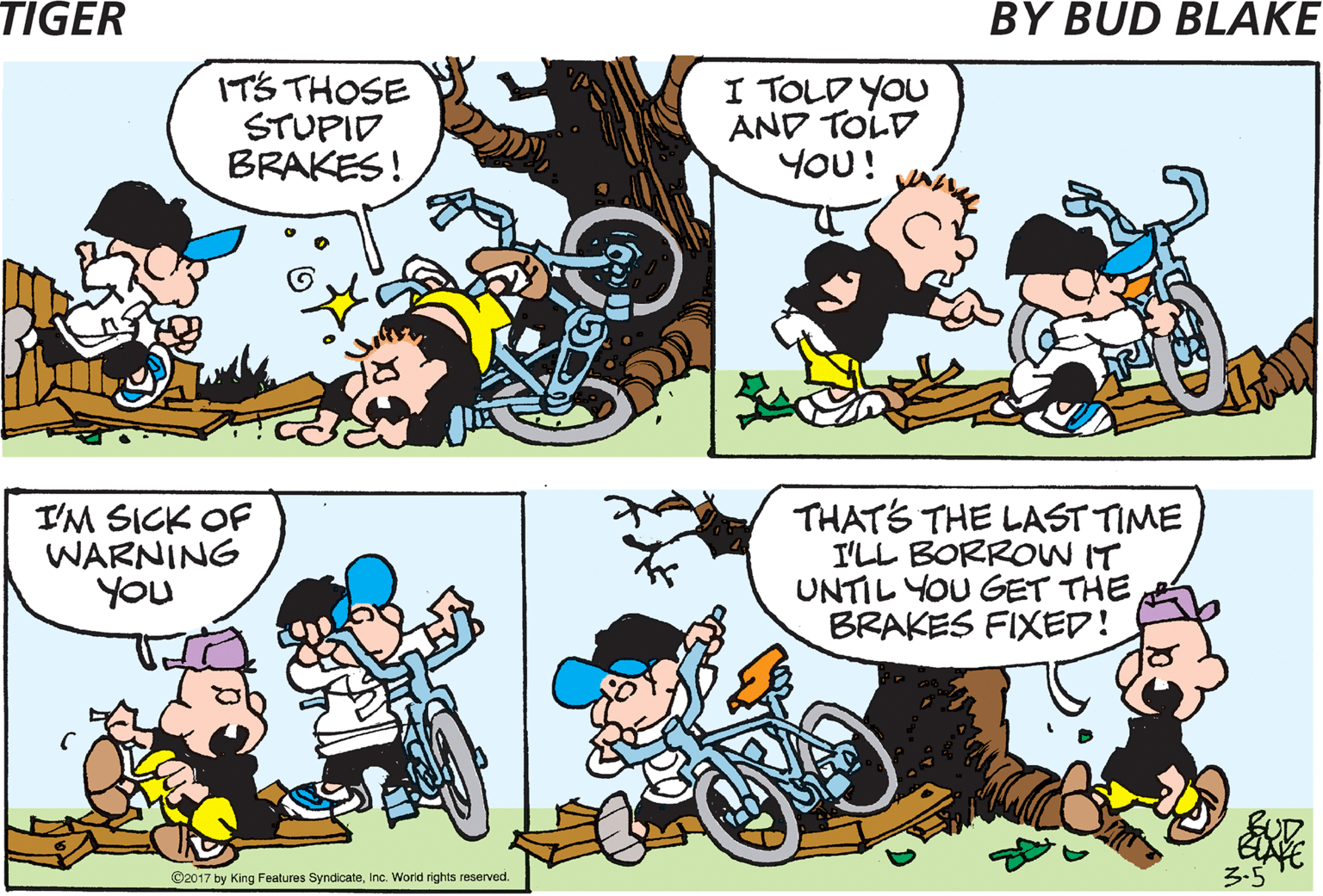 Tiger Comic Strip 2017-03-05 | Comics Kingdom