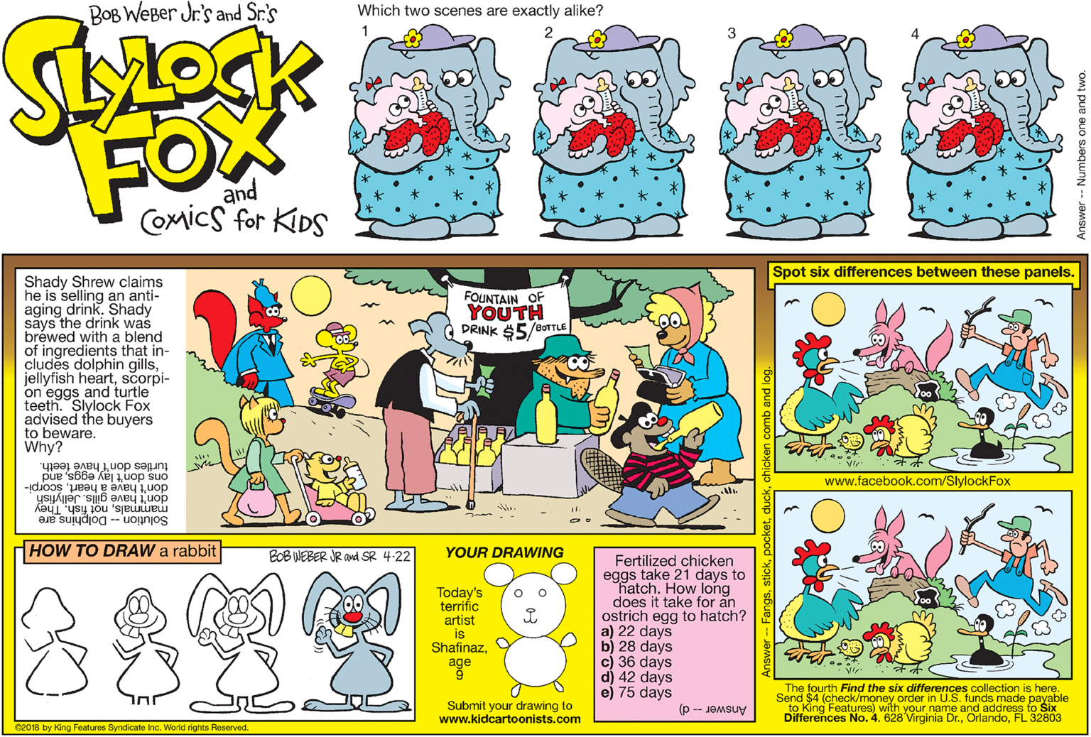 Slylock Fox Comic Strip 2018-04-22 | Comics Kingdom