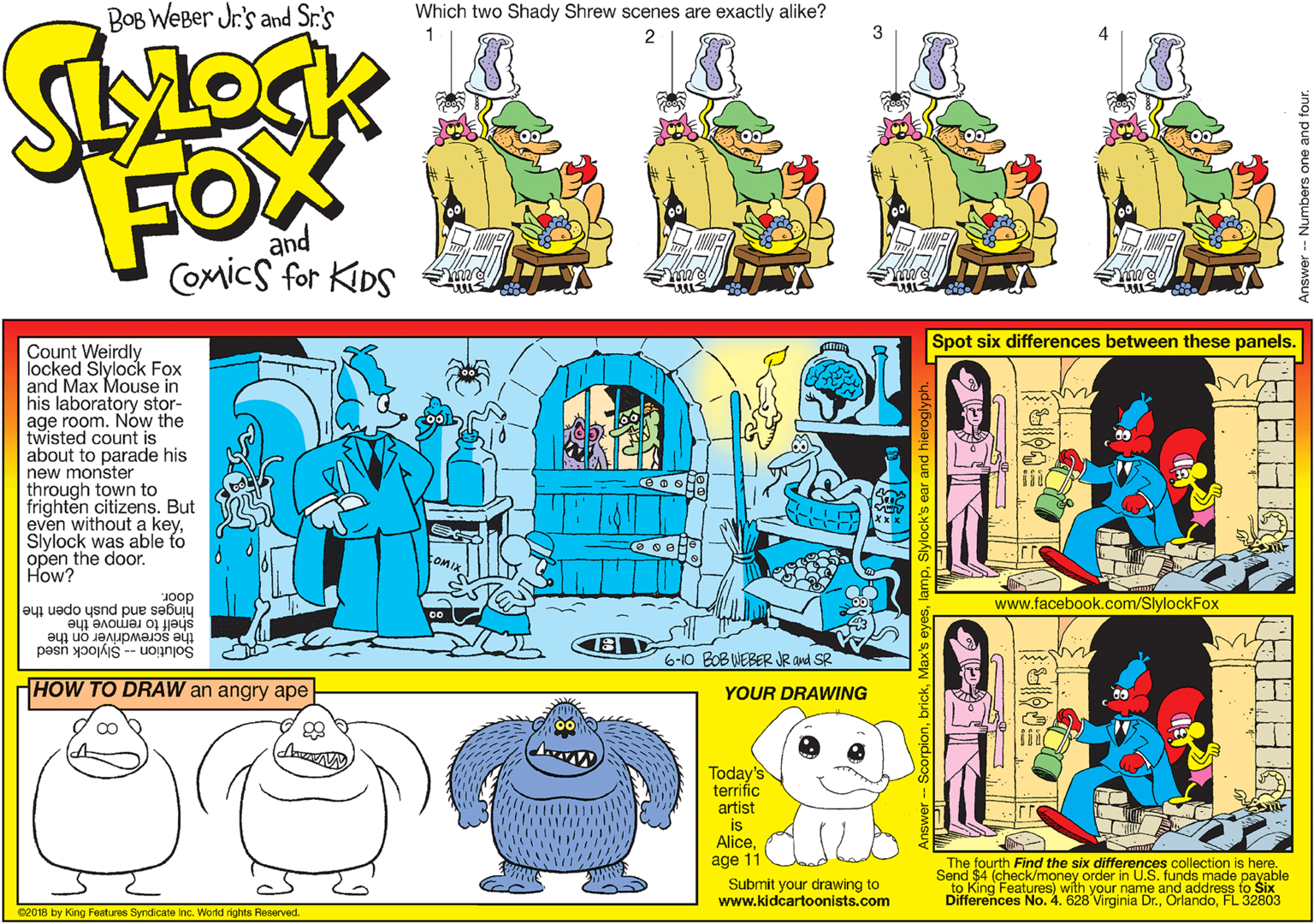 Slylock Fox Comic Strip 2018-06-10 | Comics Kingdom