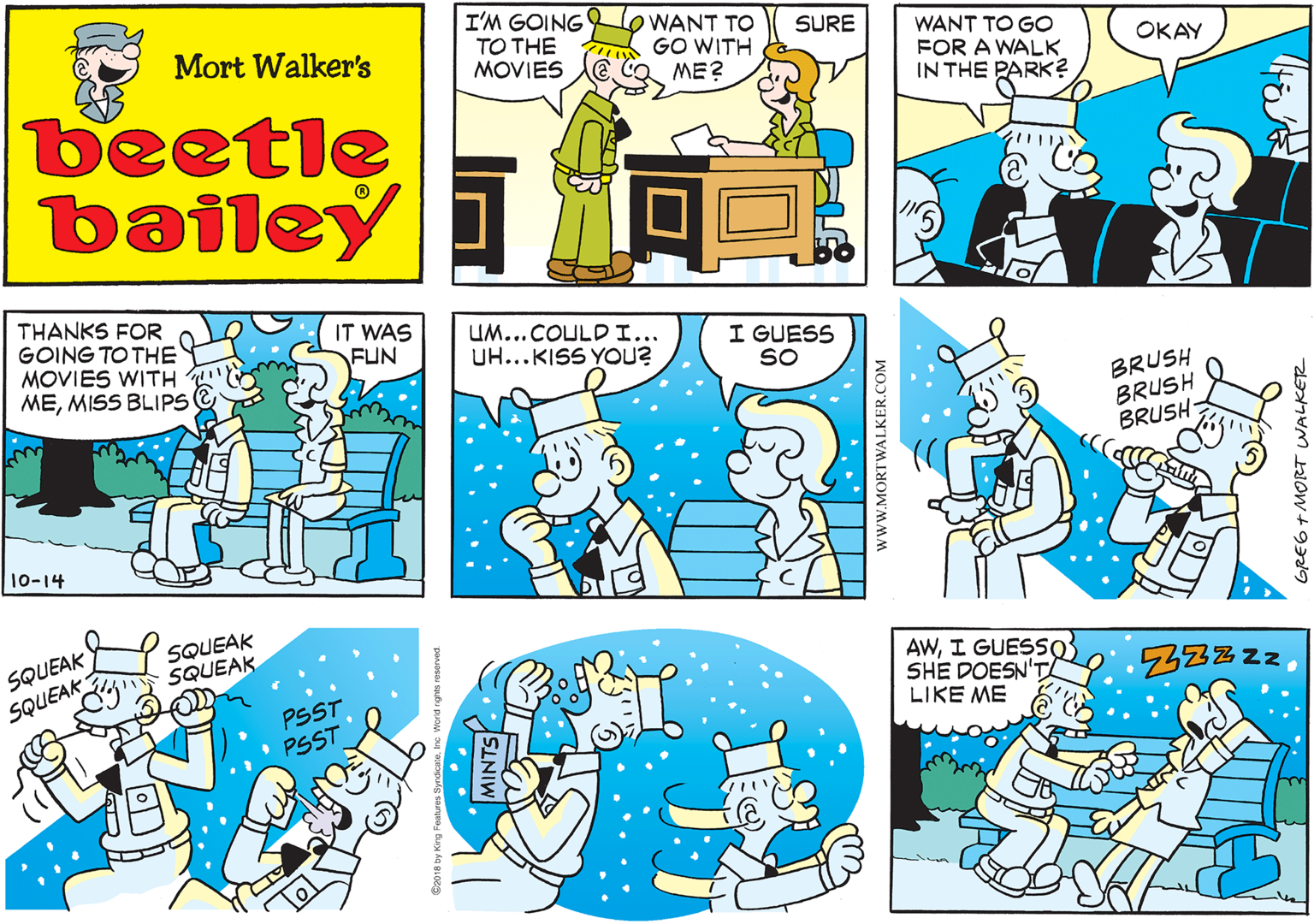 Beetle Bailey Comic Strip 2018-10-14 | Comics Kingdom