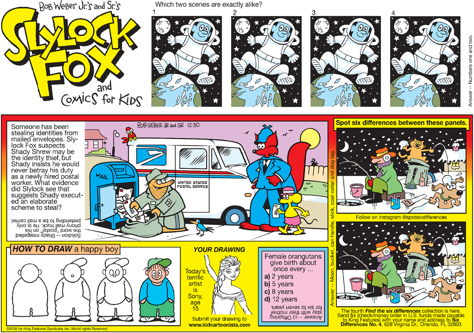 Slylock Fox Comic Strip 2018-12-30 | Comics Kingdom