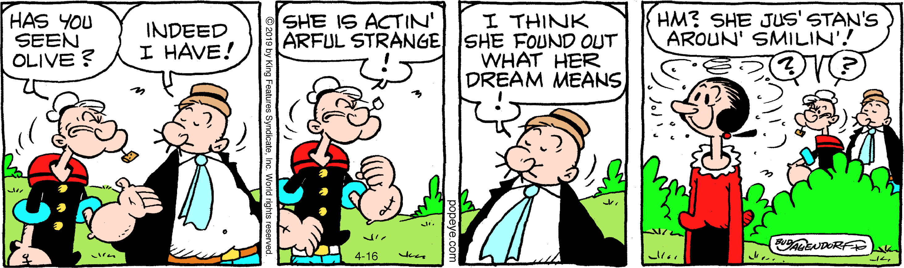 Popeye Comic Strip 2019-04-16 | Comics Kingdom