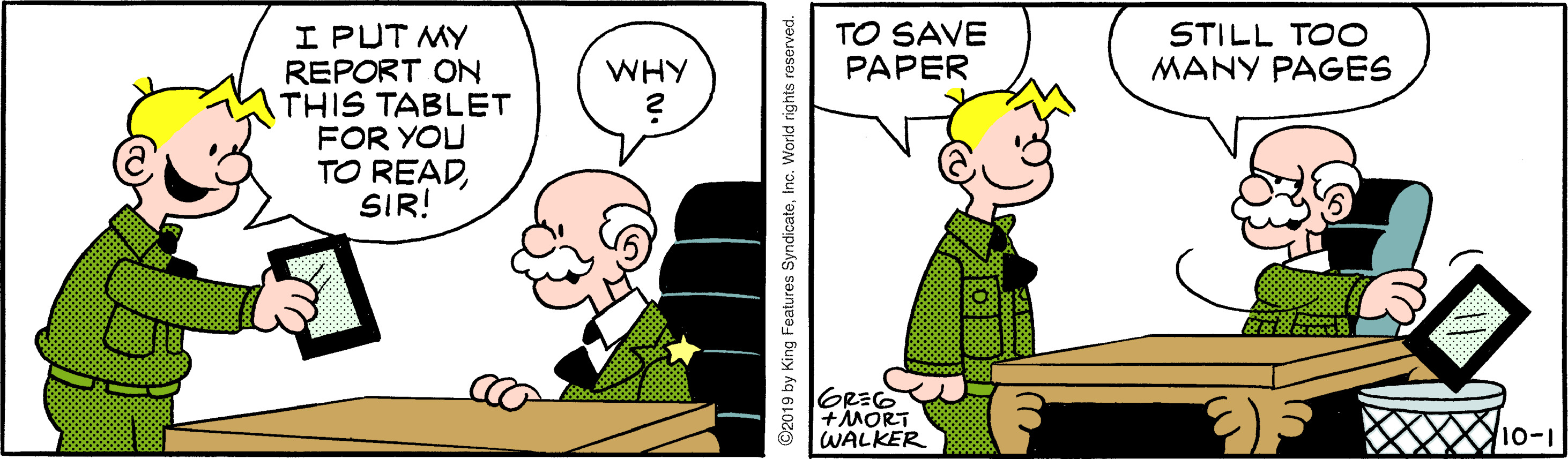 Beetle Bailey Comic Strip 2019-10-01 | Comics Kingdom