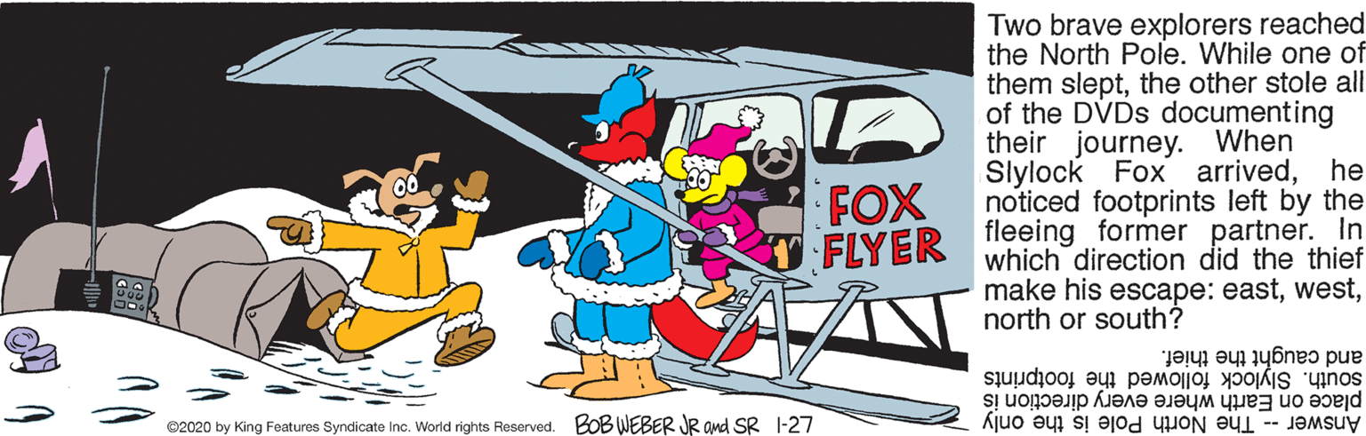 Slylock Fox Comic Strip 2020-01-27 | Comics Kingdom