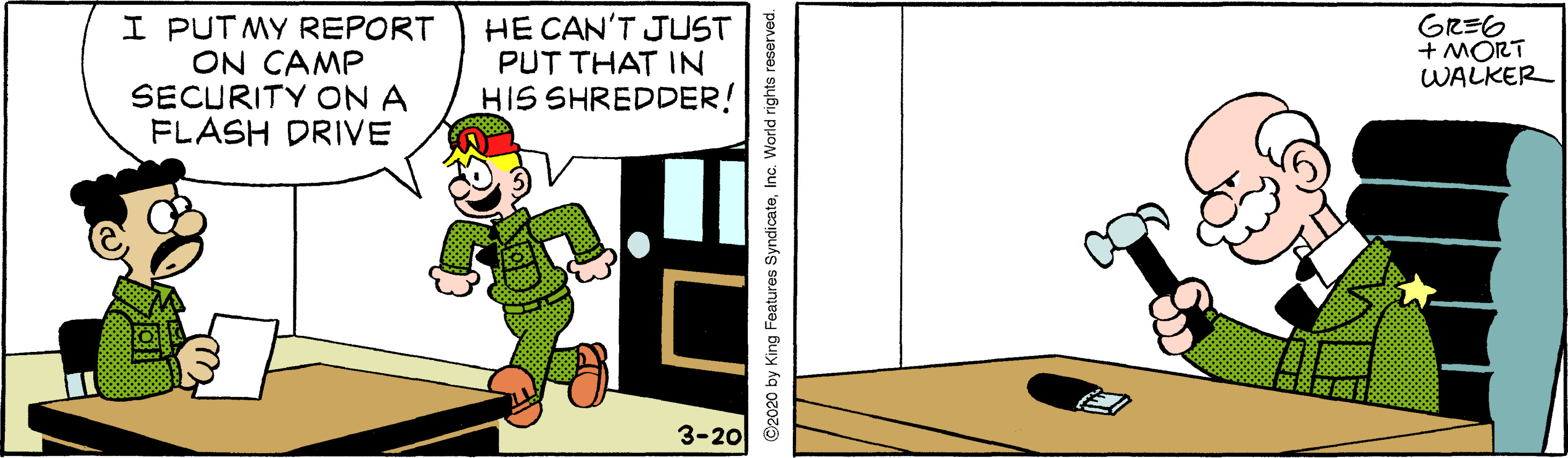 Beetle Bailey Comic Strip 2020-03-20 | Comics Kingdom