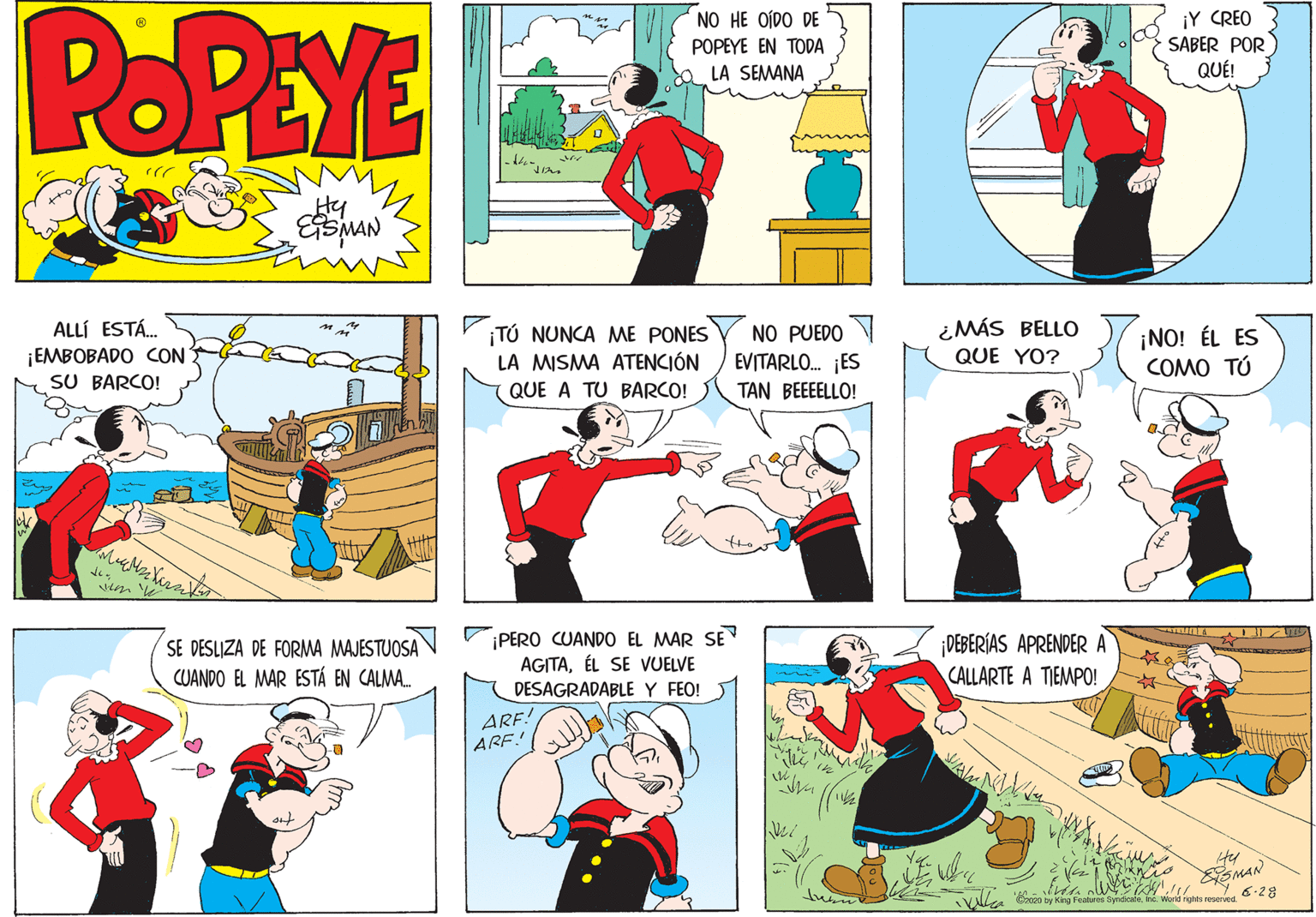 Popeye Comic Strip 2020-06-28 | Comics Kingdom