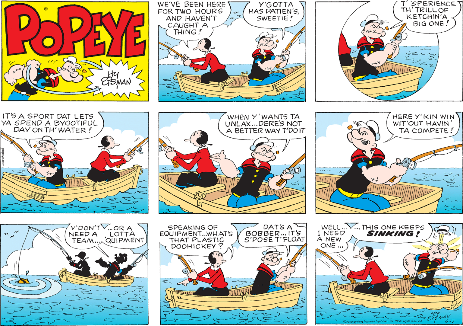 Popeye Comic Strip 2020-06-07 | Comics Kingdom
