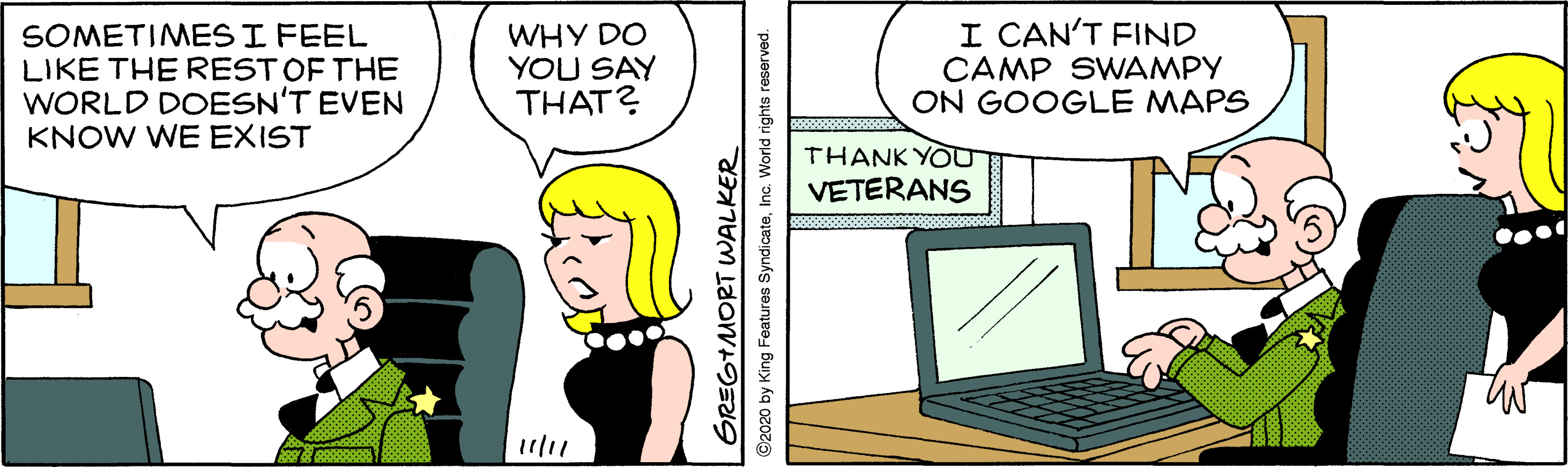 Beetle Bailey Comic Strip 2020-11-11 | Comics Kingdom
