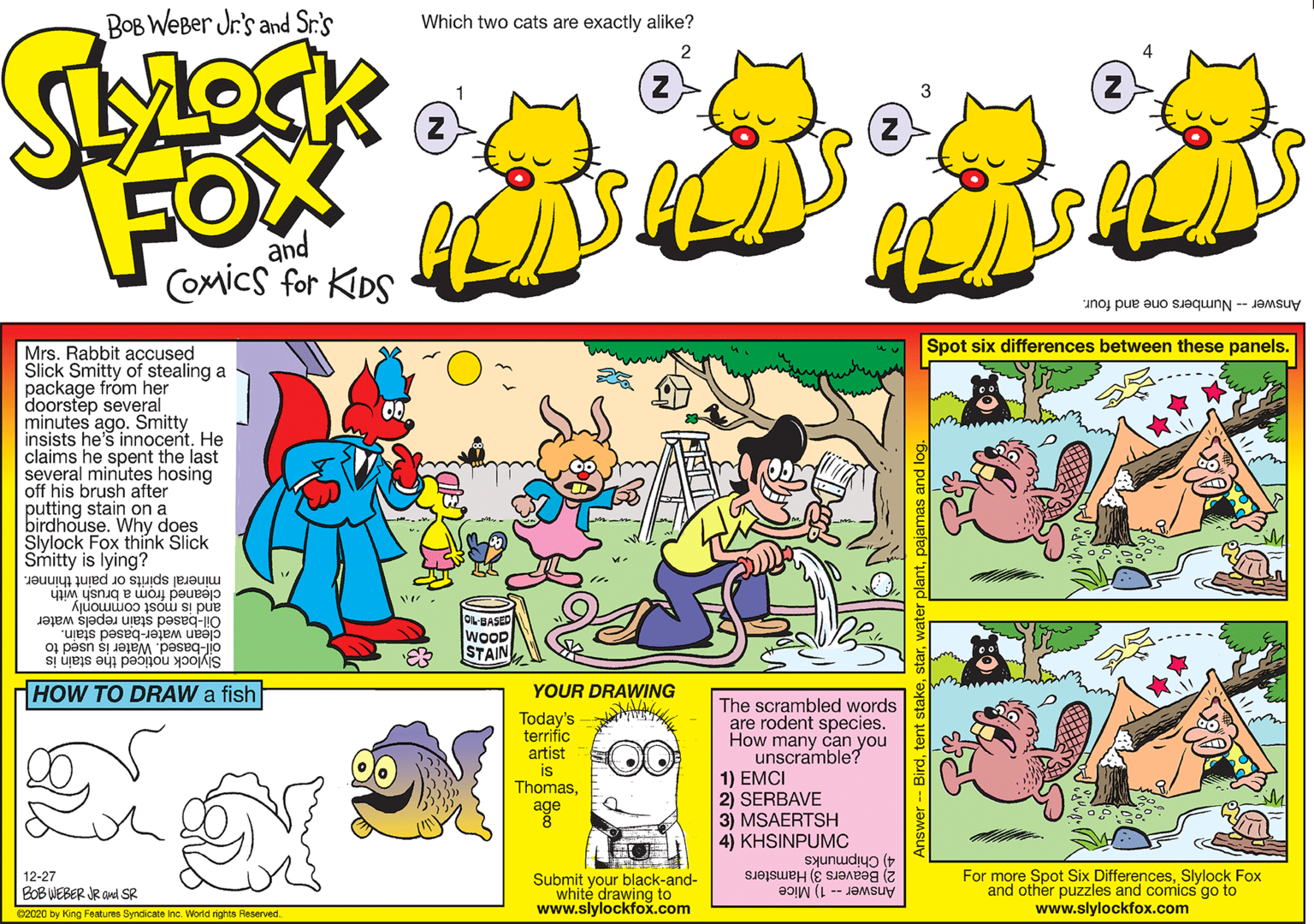 Slylock Fox Comic Strip 2020-12-27 | Comics Kingdom