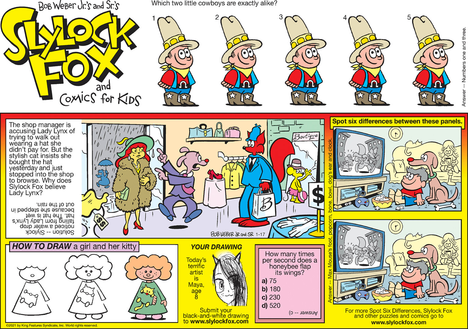 Slylock Fox Comic Strip 2021-01-17 | Comics Kingdom