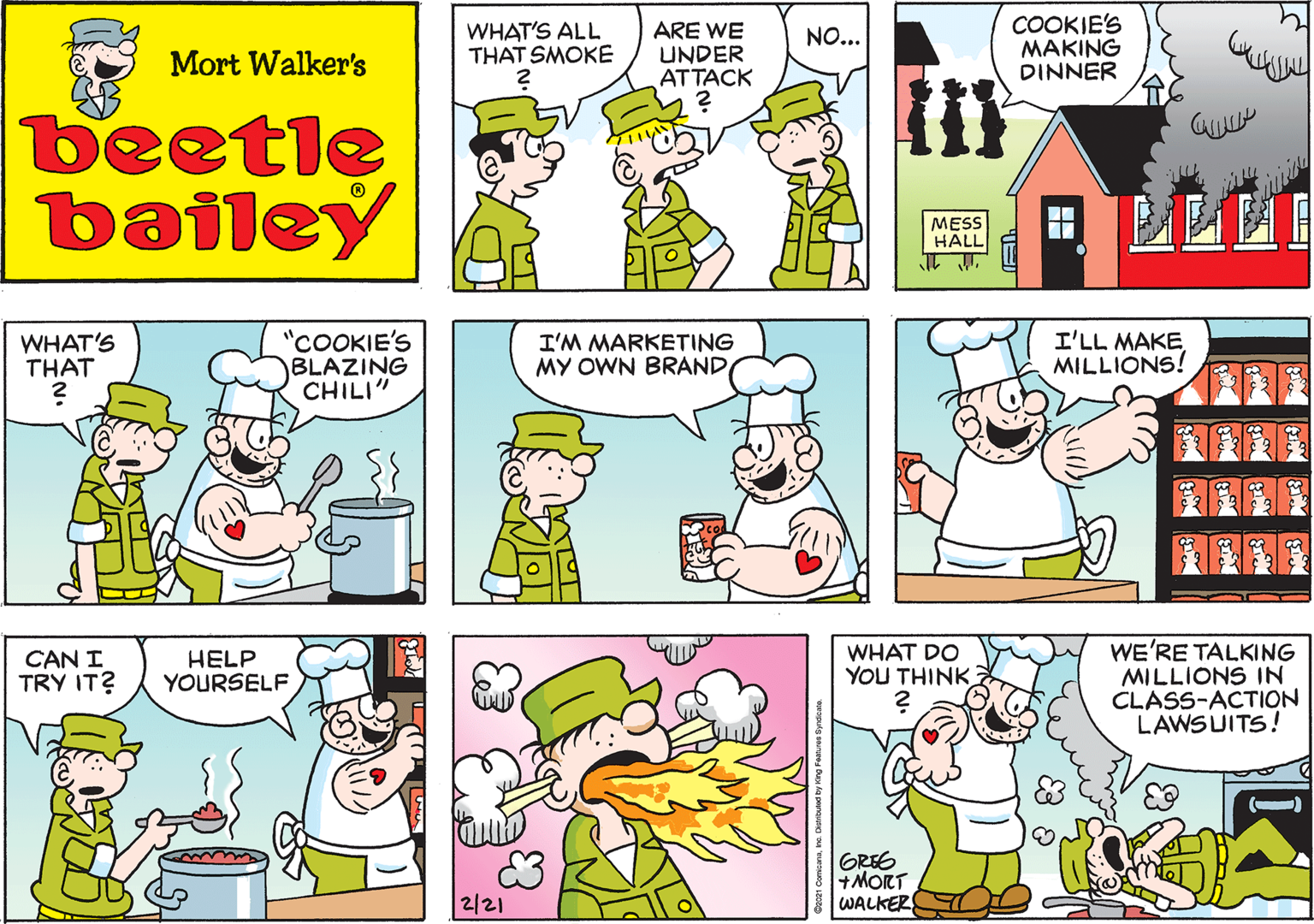 Beetle Bailey Comic Strip 2021-02-21 | Comics Kingdom