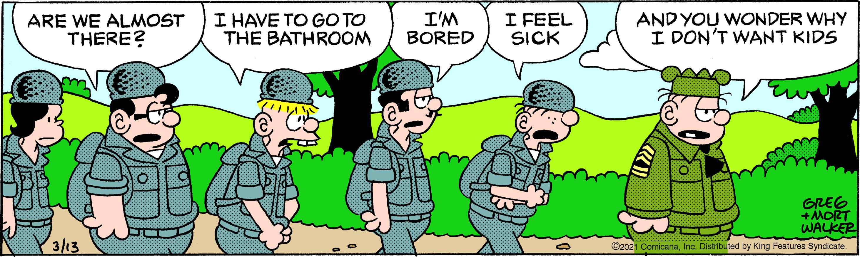 Beetle Bailey Comic Strip 2021-03-13 | Comics Kingdom