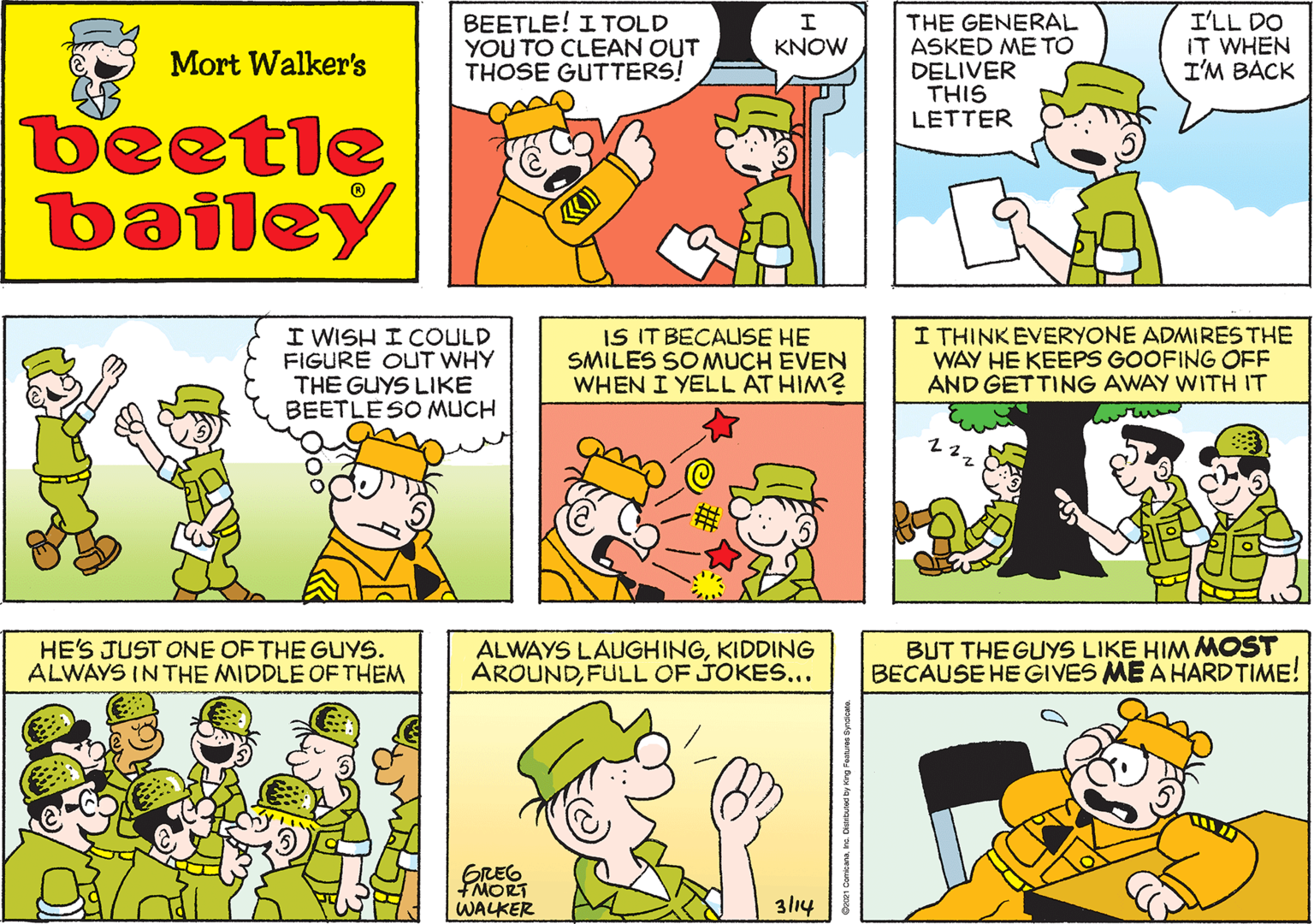 Beetle Bailey Comic Strip 2021-03-14 | Comics Kingdom