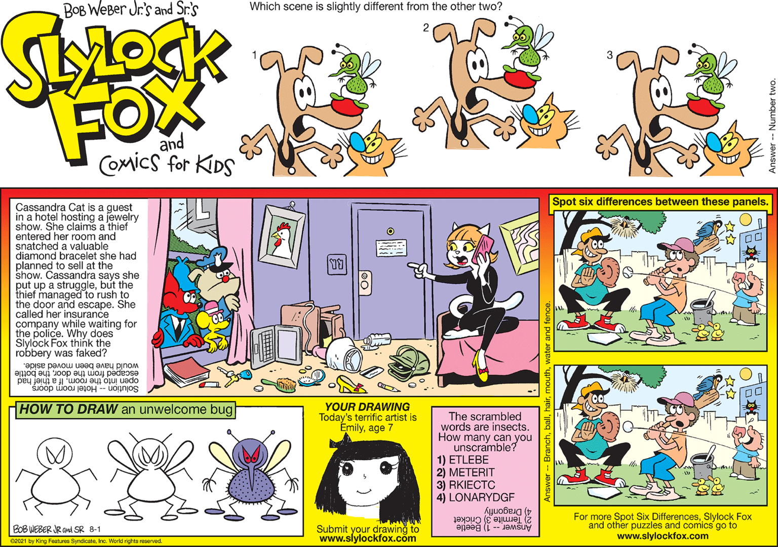 Slylock Fox Comic Strip 2021-08-01 | Comics Kingdom