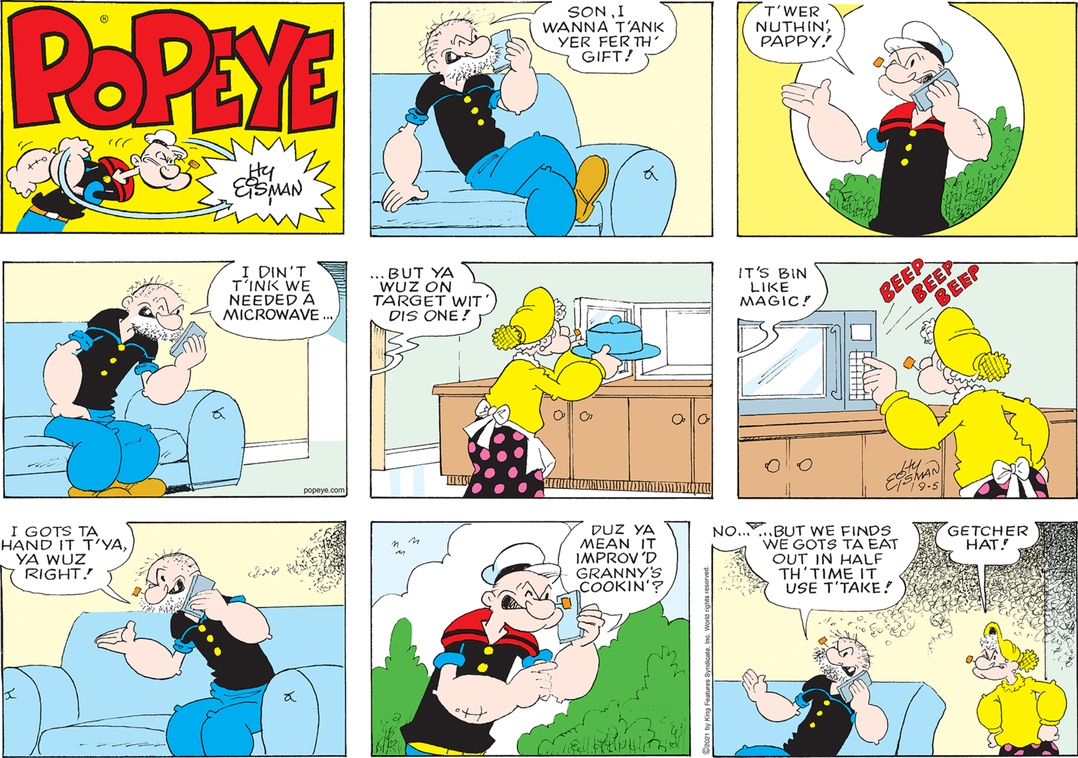 Popeye Comic Strip 2021-09-05 | Comics Kingdom