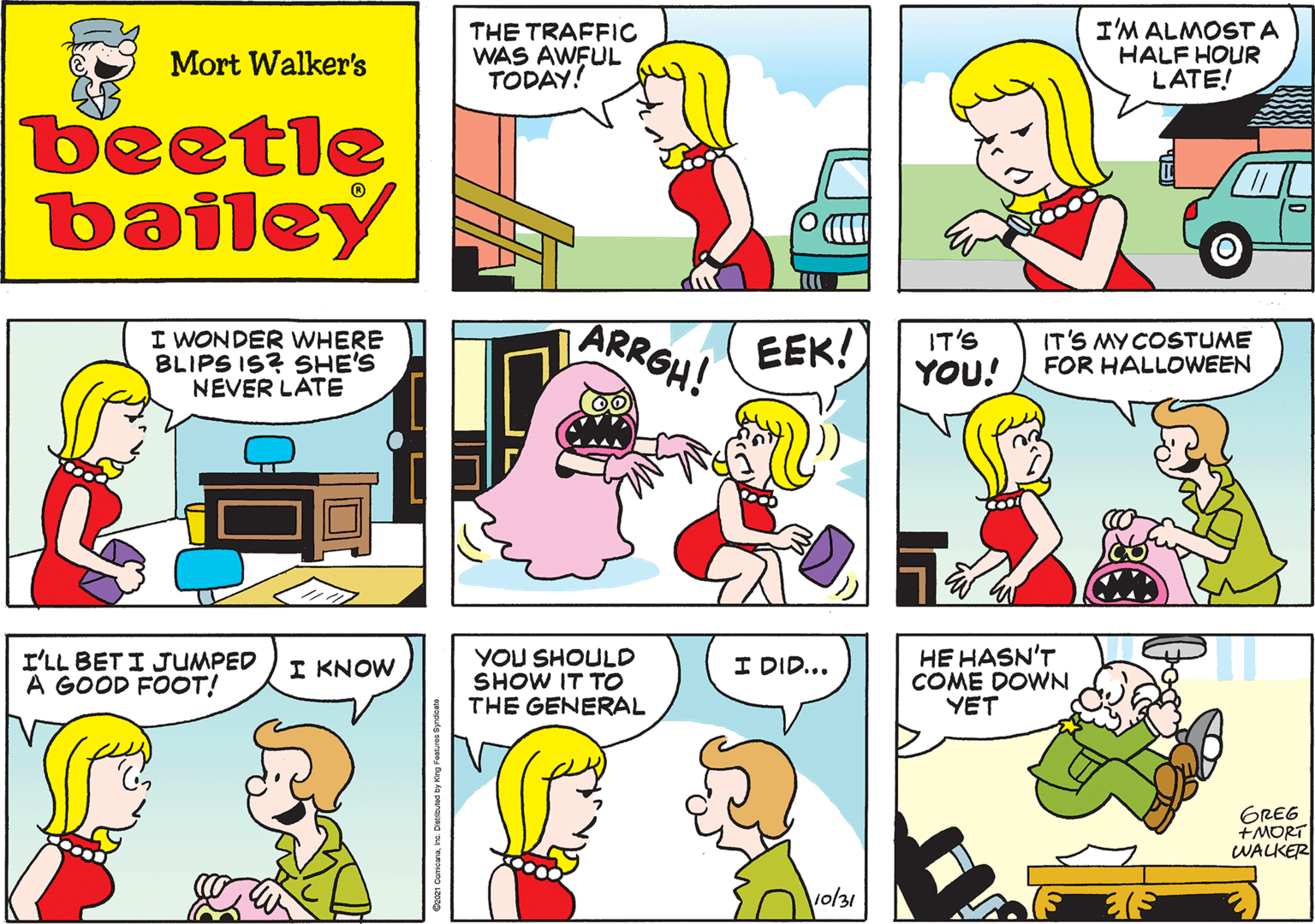 Beetle Bailey Comic Strip 2021-10-31 | Comics Kingdom