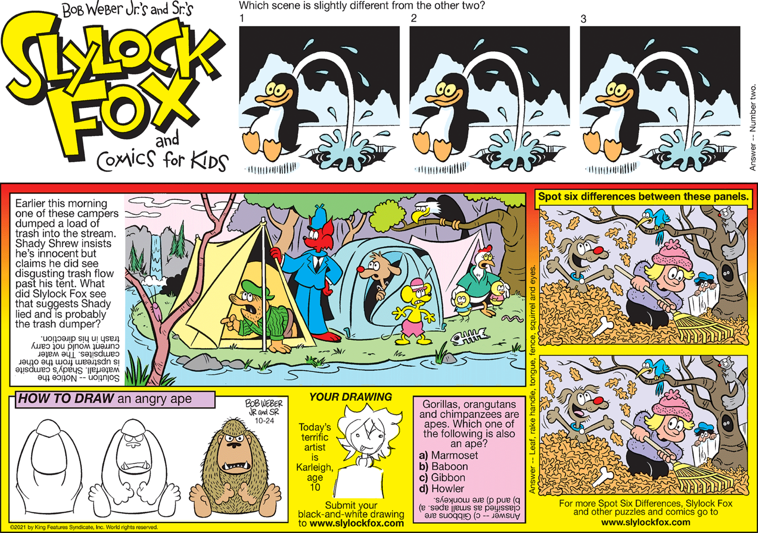Slylock Fox Comic Strip 2021-10-24 | Comics Kingdom