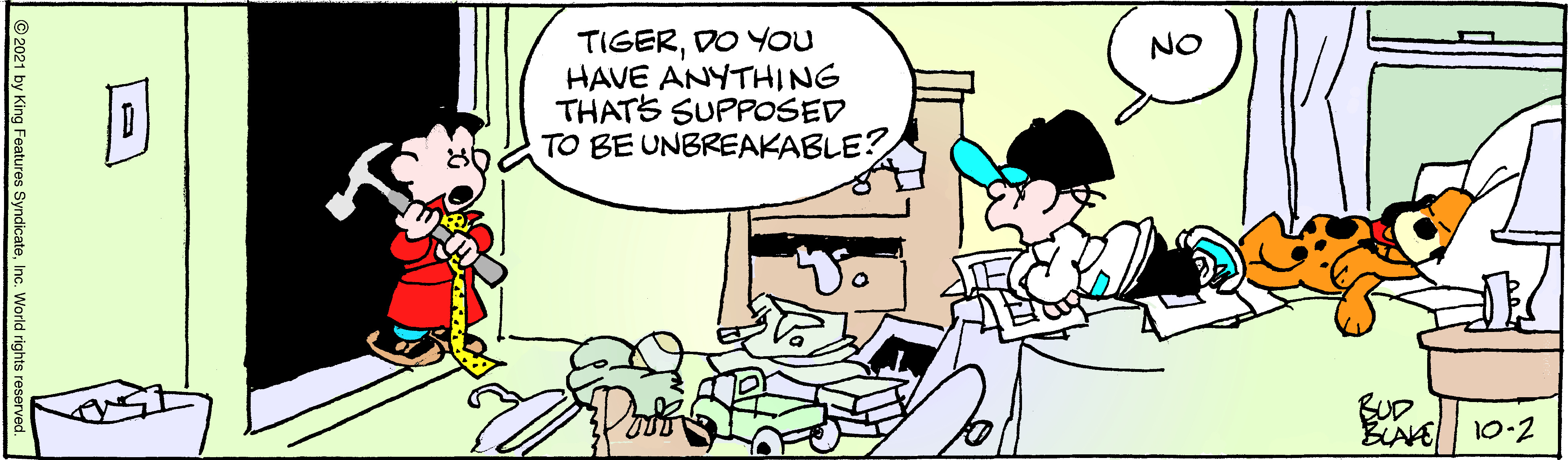 Tiger Comic Strip 2021-10-02 | Comics Kingdom
