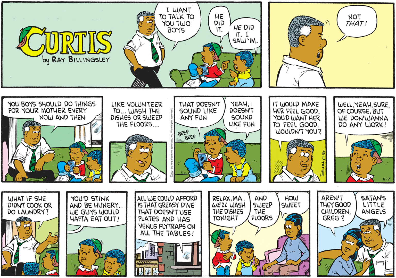 Curtis Comic Strip 2021-11-07 | Comics Kingdom