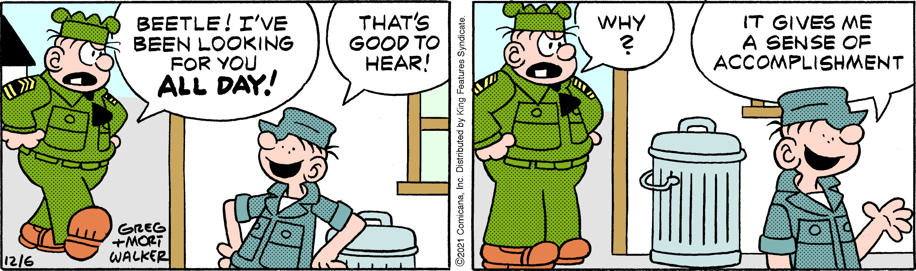Beetle Bailey Comic Strip 2021-12-06 | Comics Kingdom