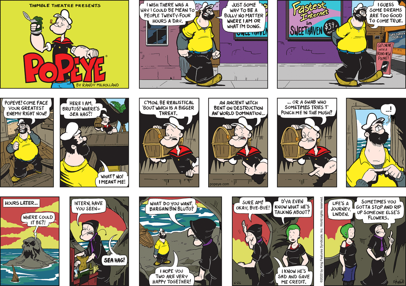Popeye Sunday comic strip to be taken over by longtime web cartoonist ...