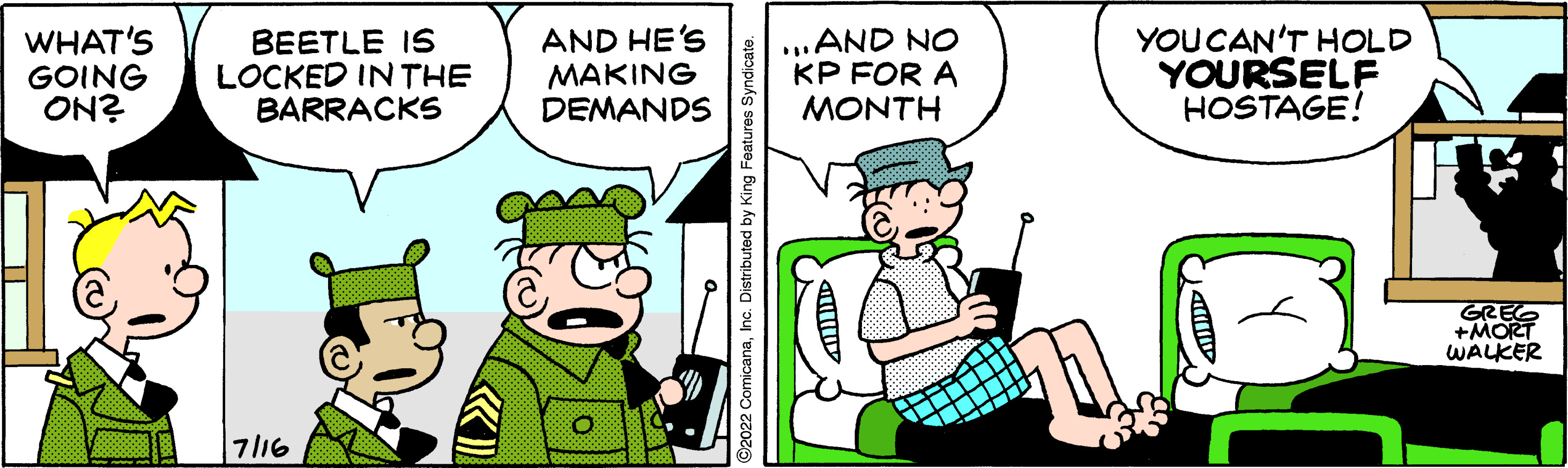 Beetle Bailey Comic Strip 2022-07-16 | Comics Kingdom