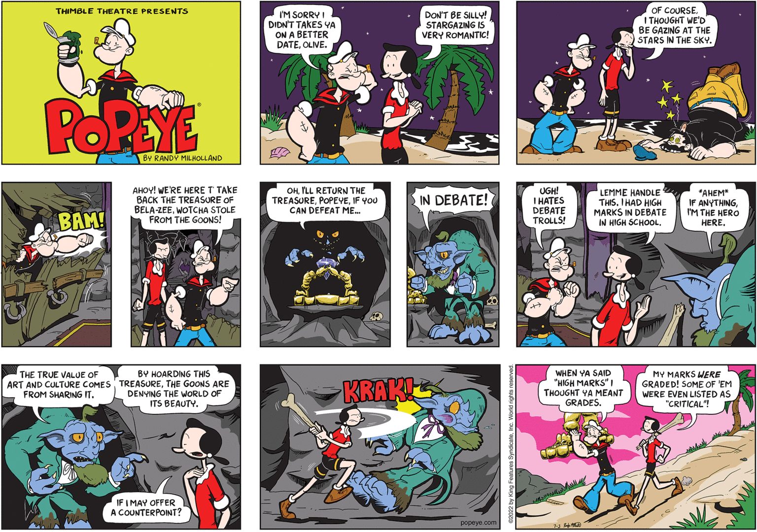 Popeye Sunday comic strip to be taken over by longtime web cartoonist ...
