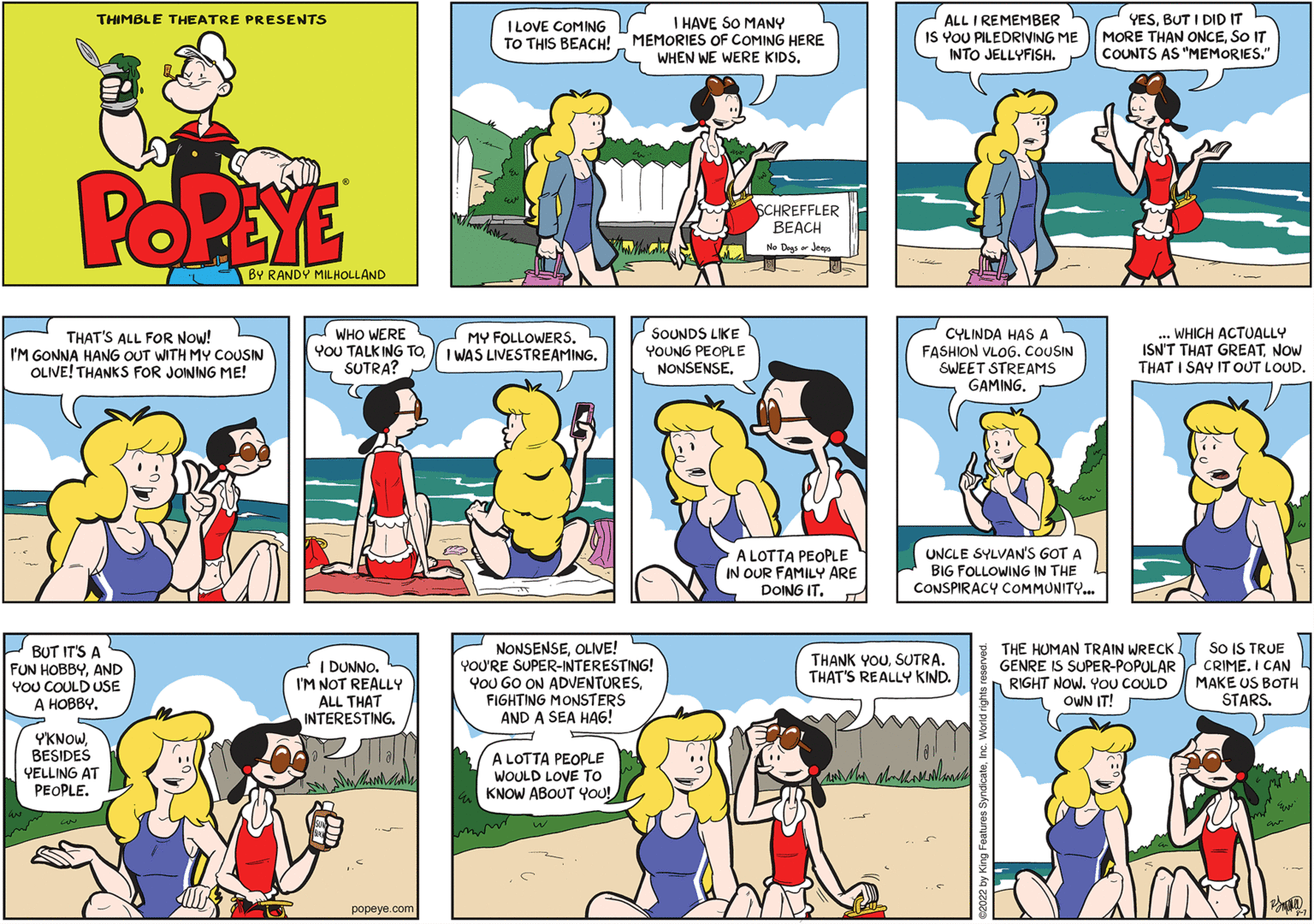 Popeye Sunday comic strip to be taken over by longtime web cartoonist ...