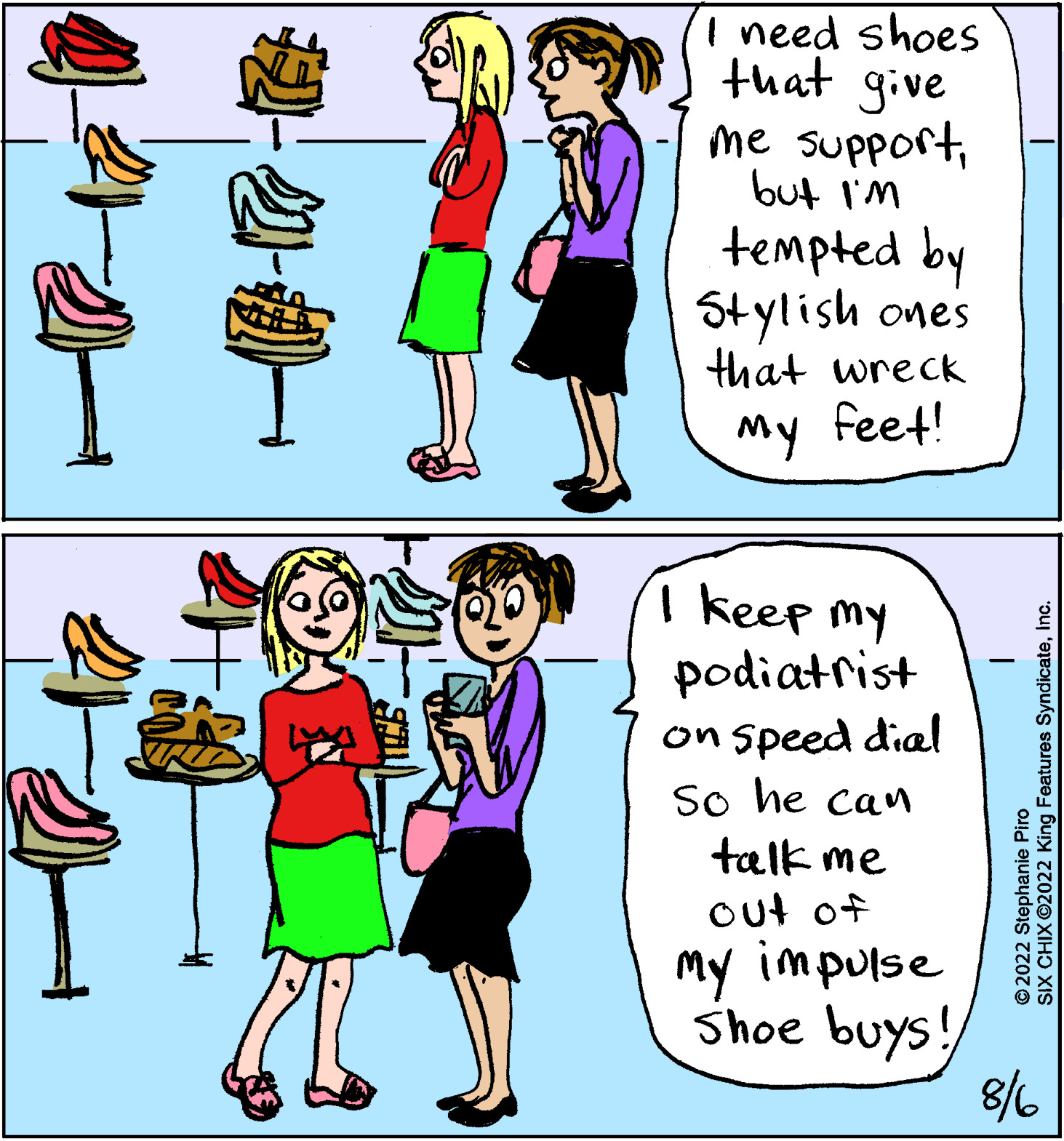Six Chix Comic Strip 2022-08-06 | Comics Kingdom