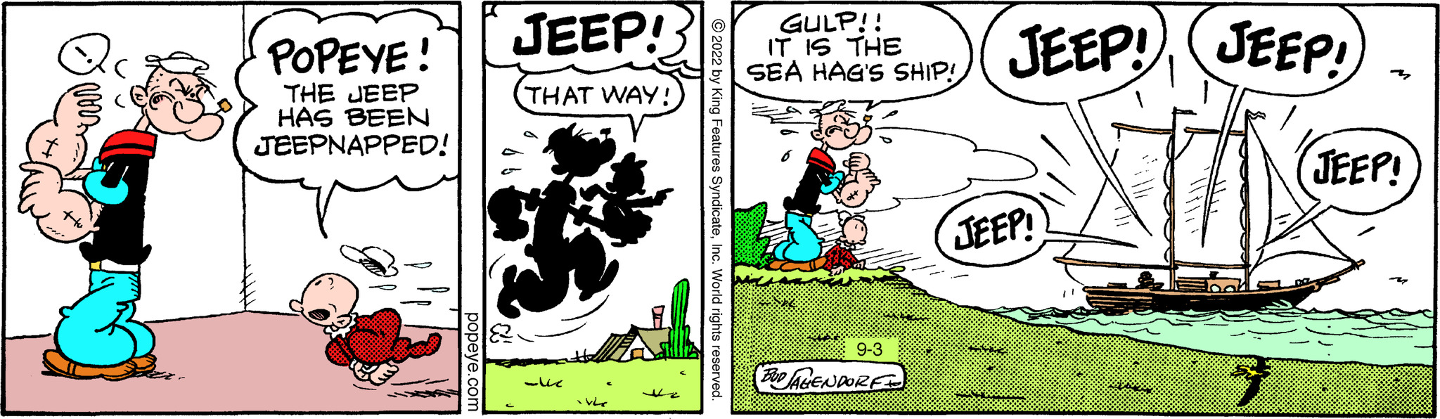Popeye Comic Strip 2022-09-03 | Comics Kingdom