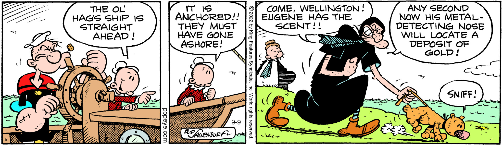 Popeye Comic Strip 2022-09-09 | Comics Kingdom