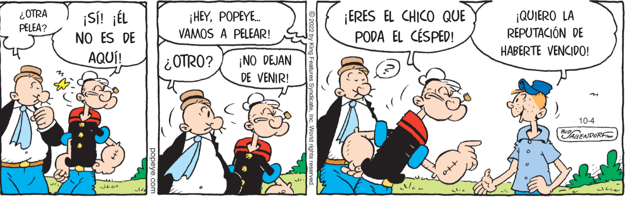 Popeye Comic Strip 2022-10-25 | Comics Kingdom