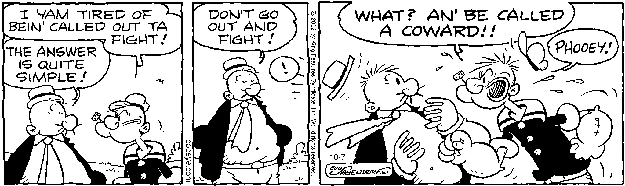 Popeye Comic Strip 2022-10-07 | Comics Kingdom