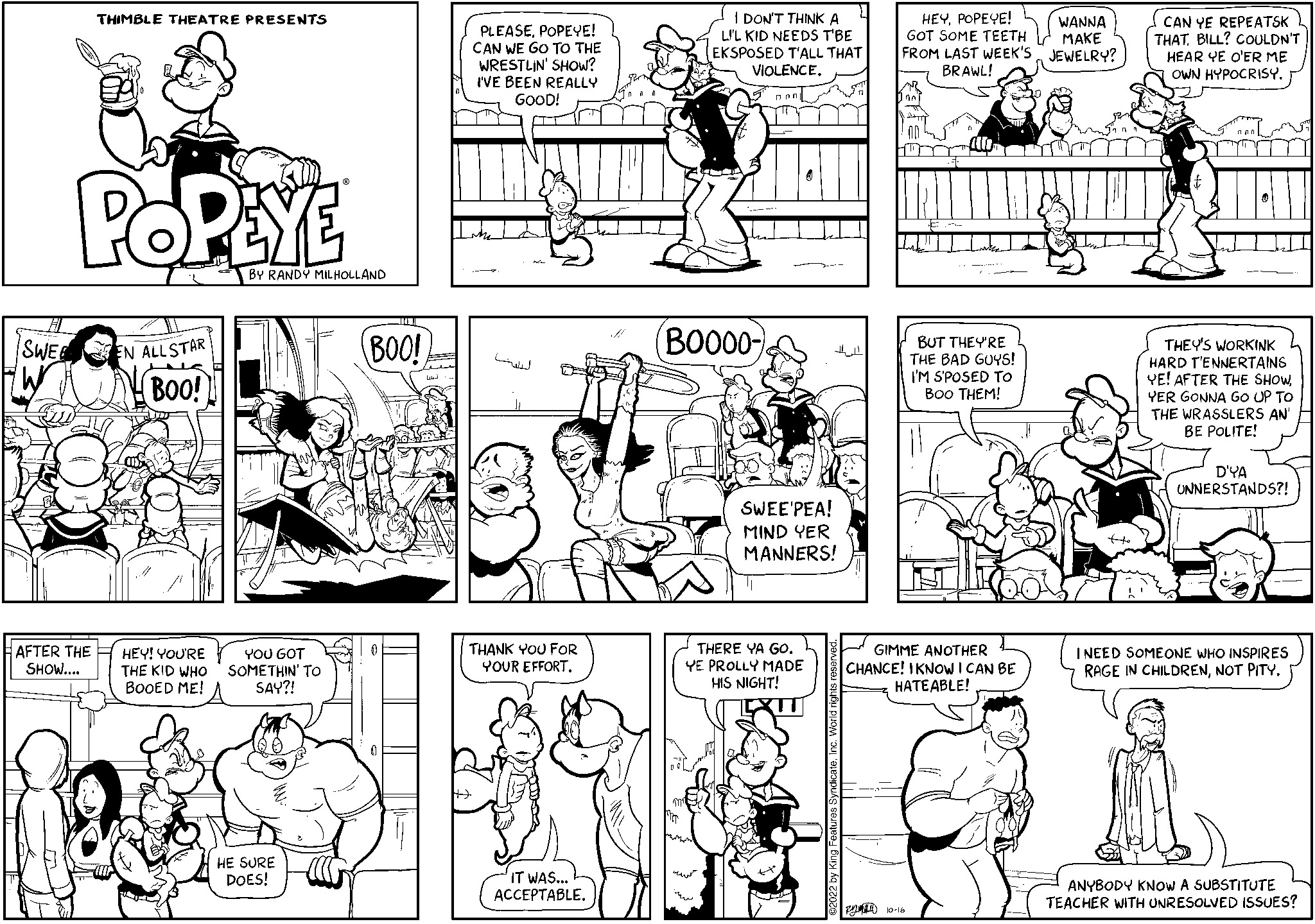 Popeye Comic Strip 2022-10-16 | Comics Kingdom