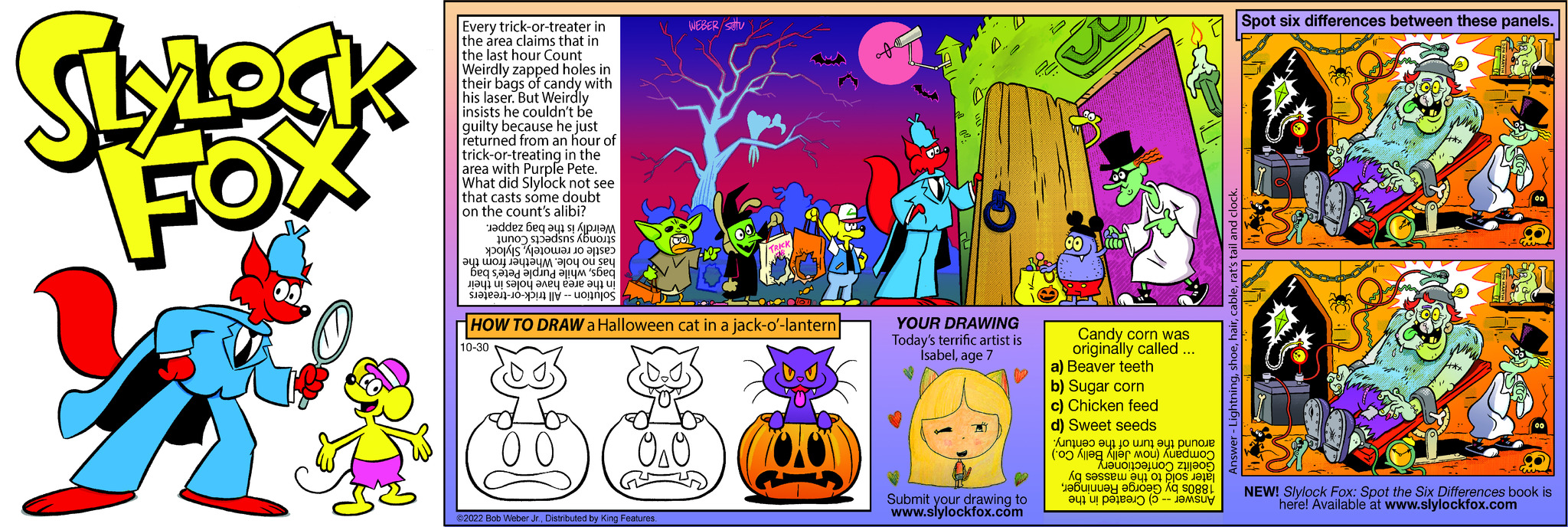 Slylock Fox Comic Strip 2022-10-30 | Comics Kingdom