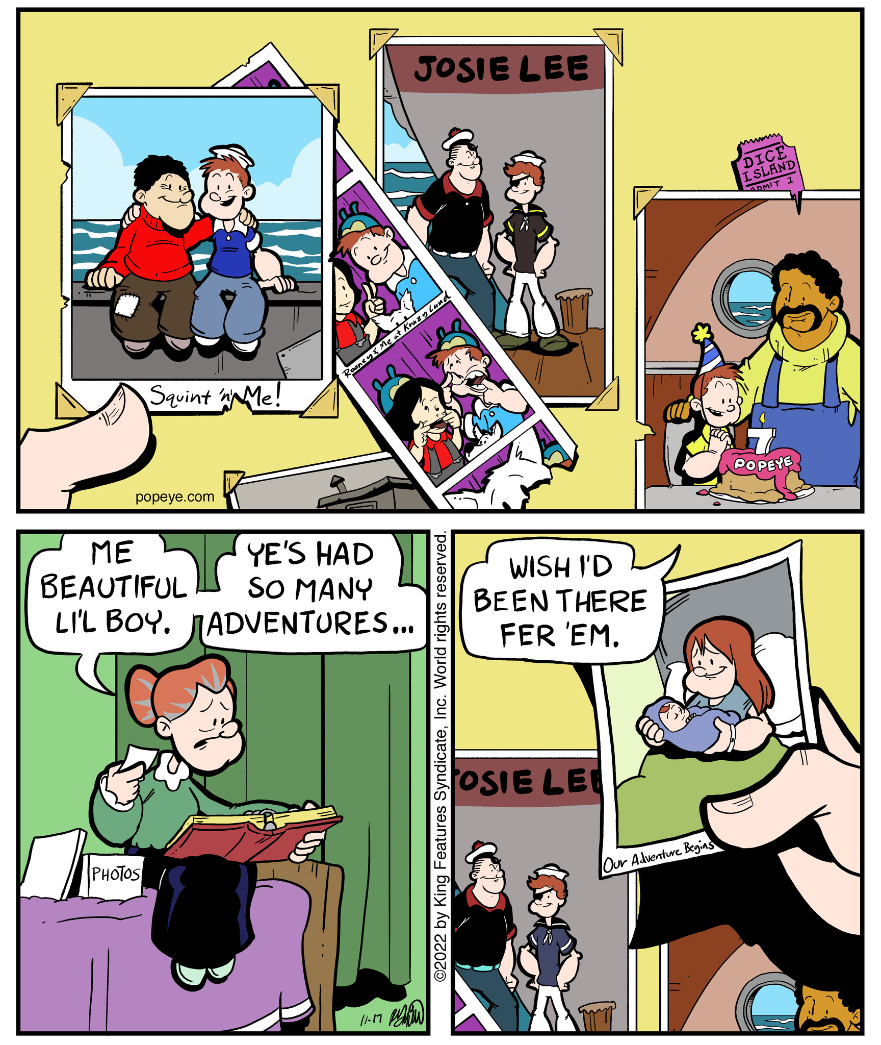 Olive & Popeye Comic Strip 2022-11-17 | Comics Kingdom